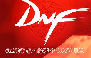 dnf助手怎么隐藏个人游戏信息-dnf助手隐藏个人游戏信息的方法 - 完美教程资讯-完美教程资讯