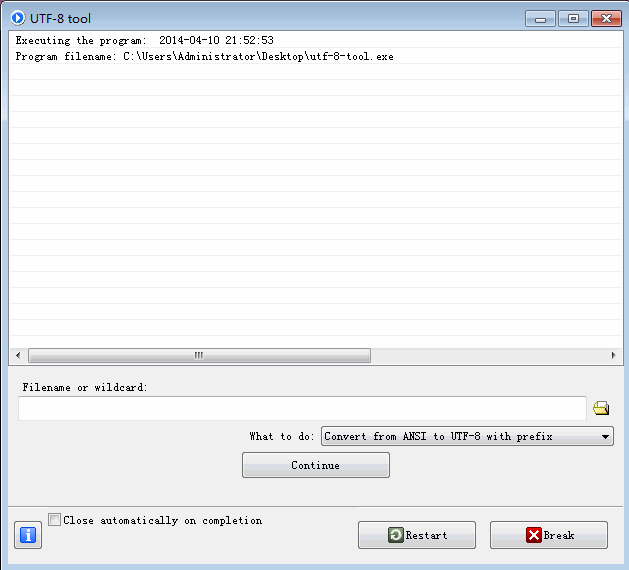 UTF8文本转换工具 UTF-8 Tool-UTF8文本转换工具 UTF-8 Tool下载 v1.0 绿色版-完美下载